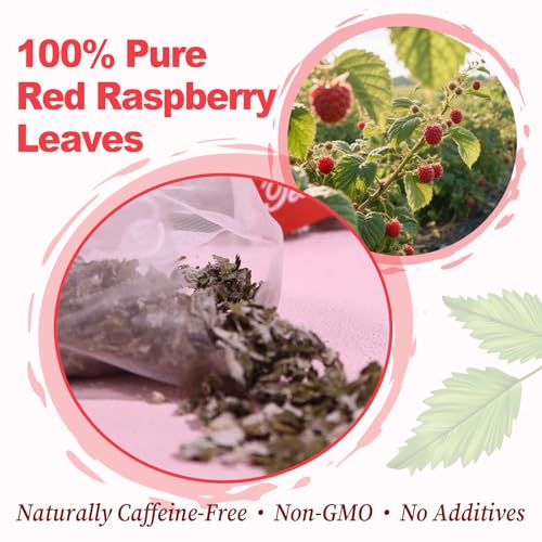 caffeine-free raspberry leaf tea bags