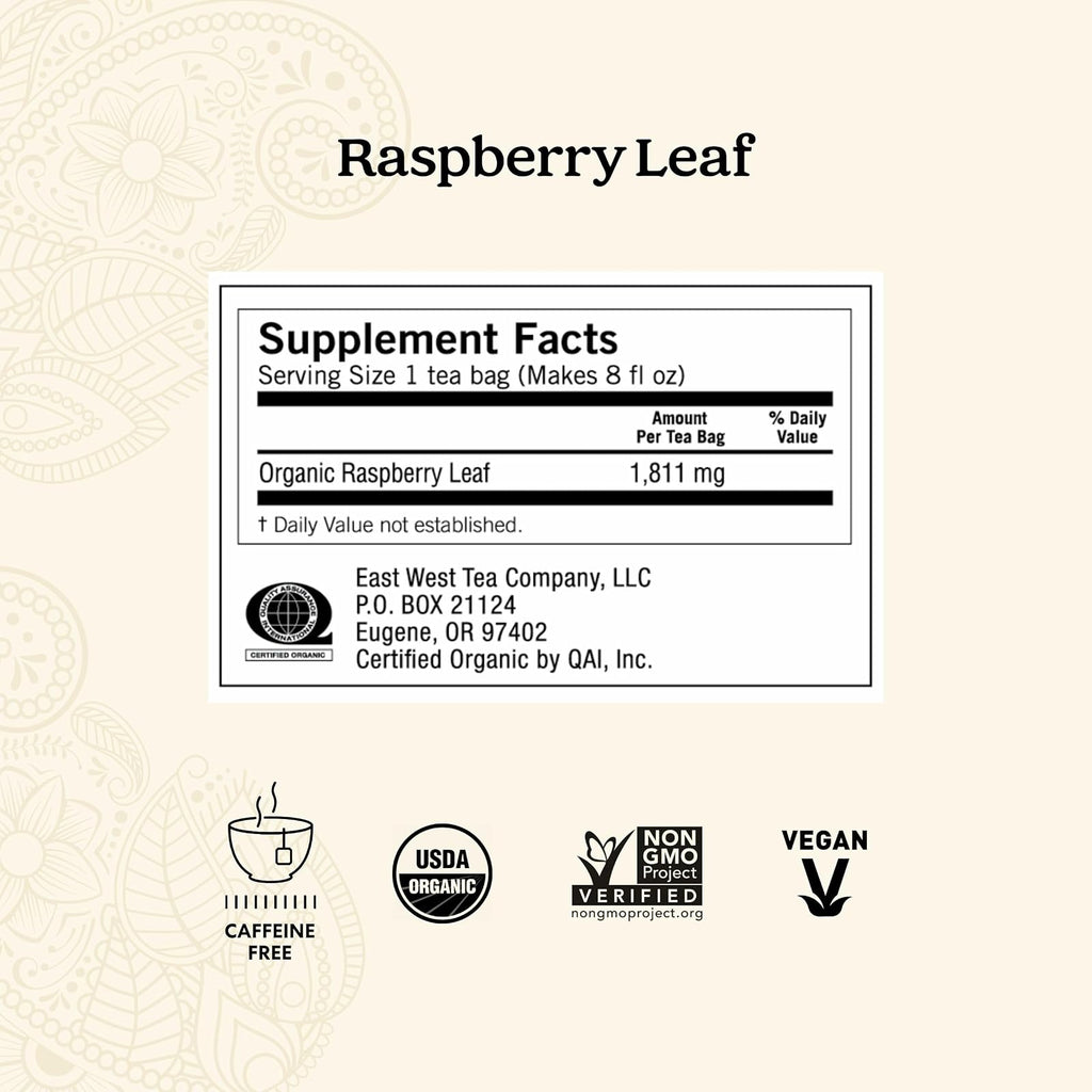 Caffeine-free raspberry leaf tea blend