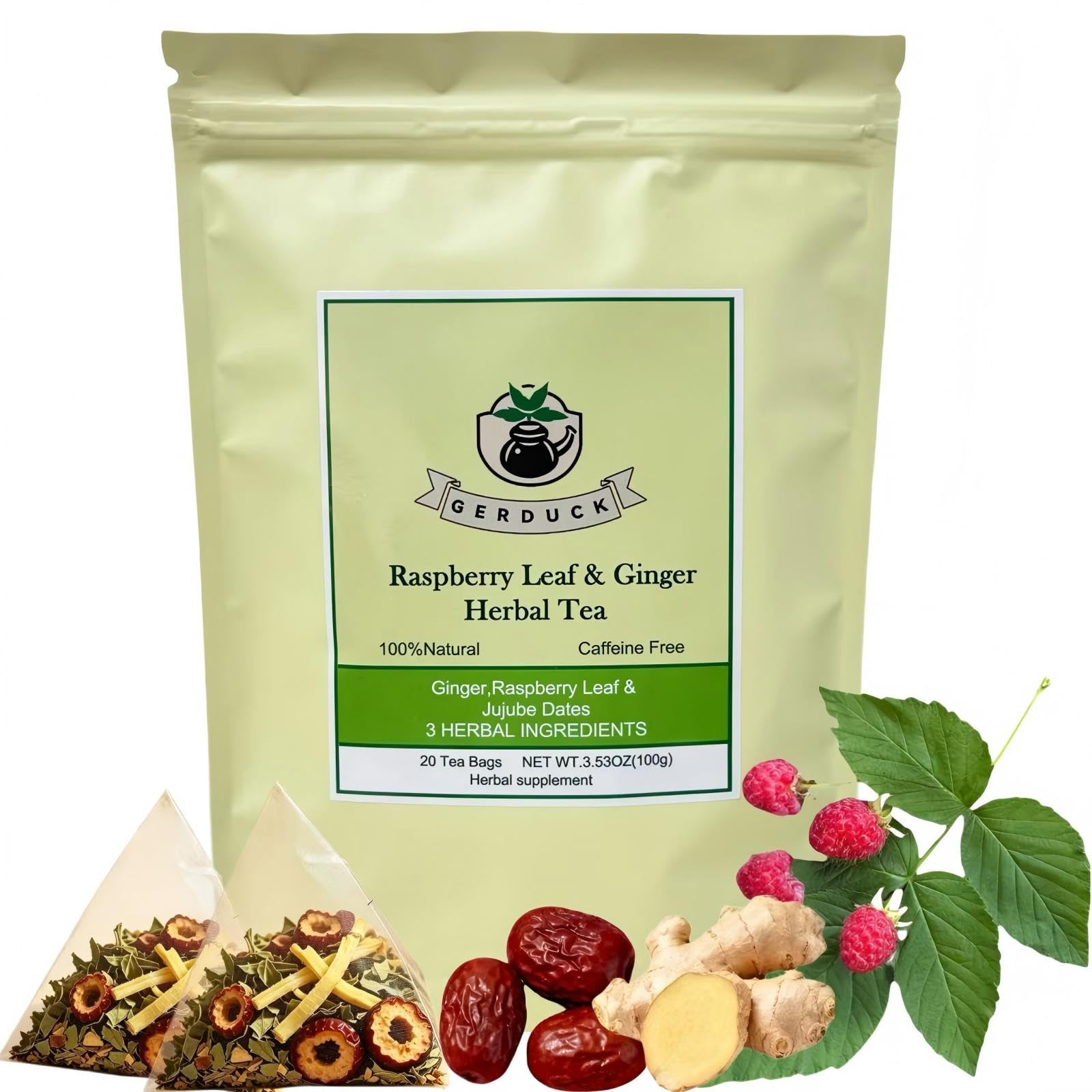 caffeine free raspberry leaf tea