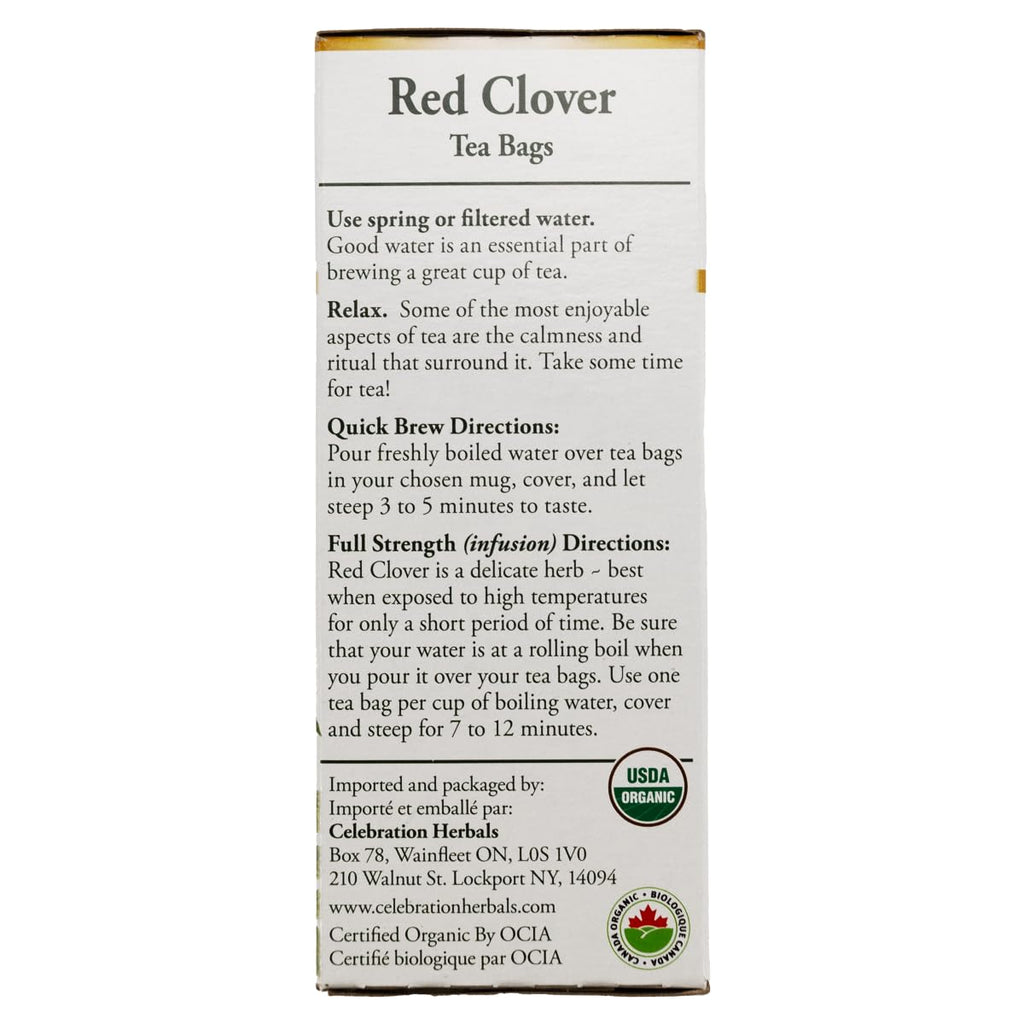 caffeine free red clover tea bags