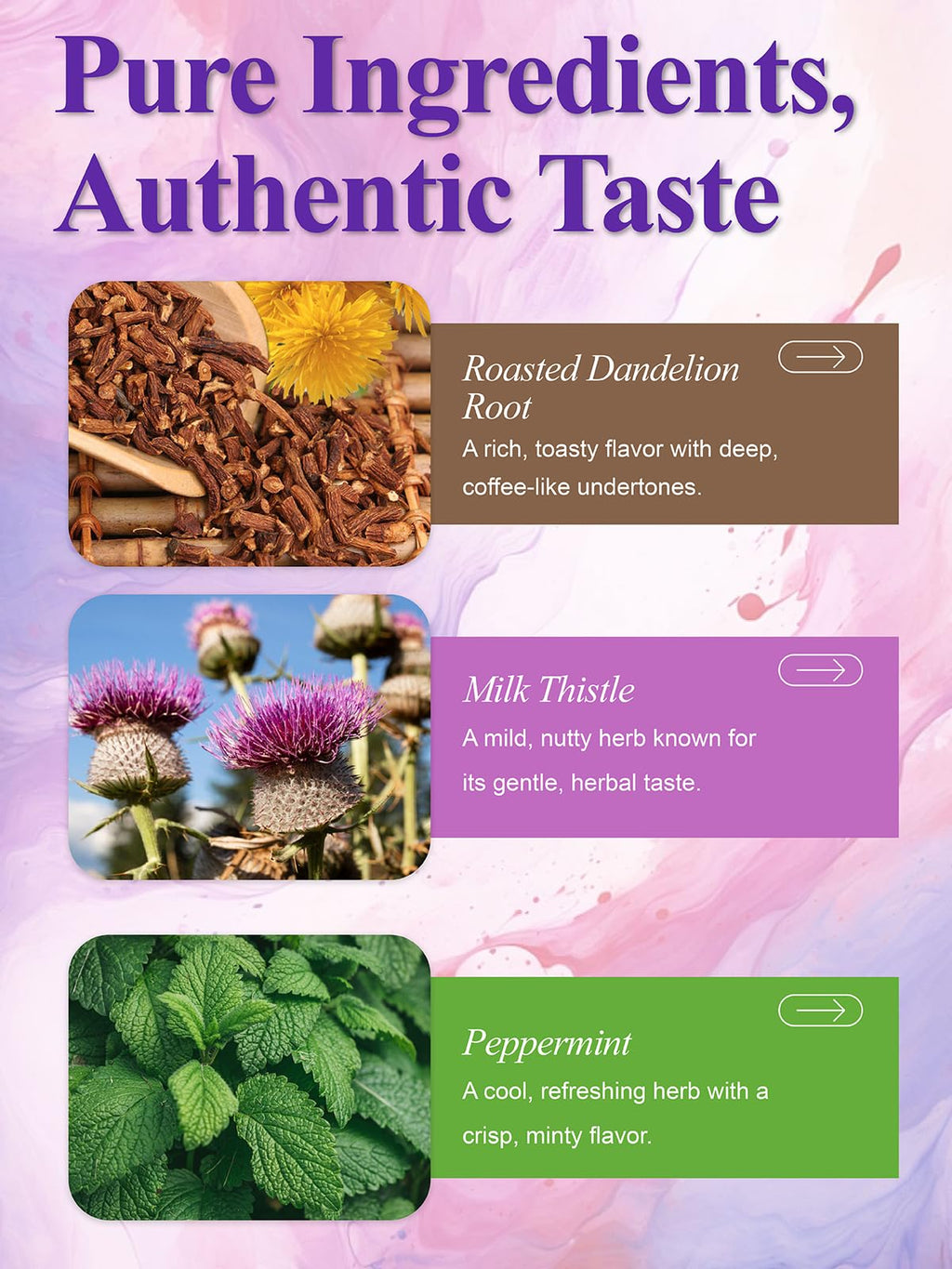 caffeine-free roasted dandelion tea