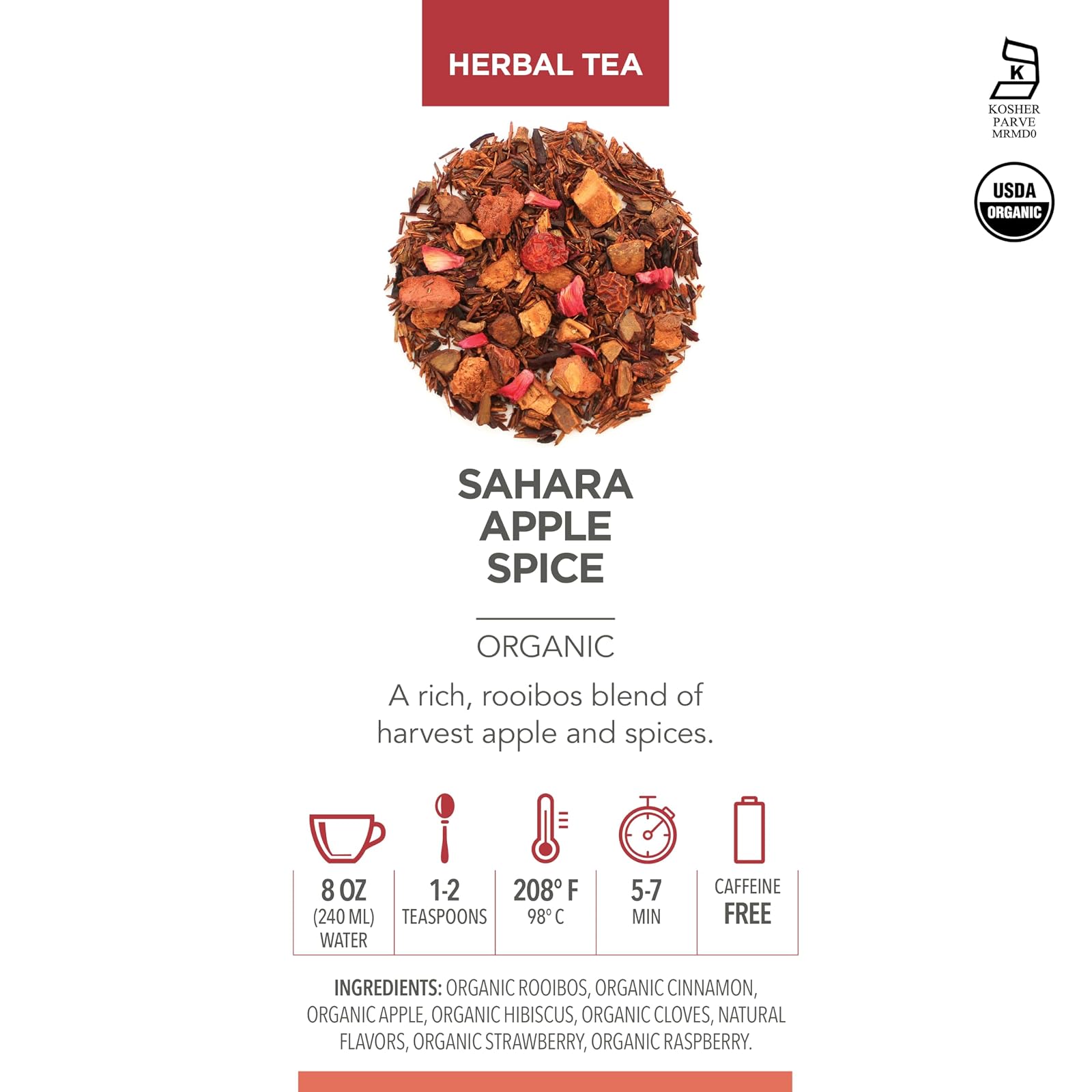 Caffeine-free rooibos for relaxation