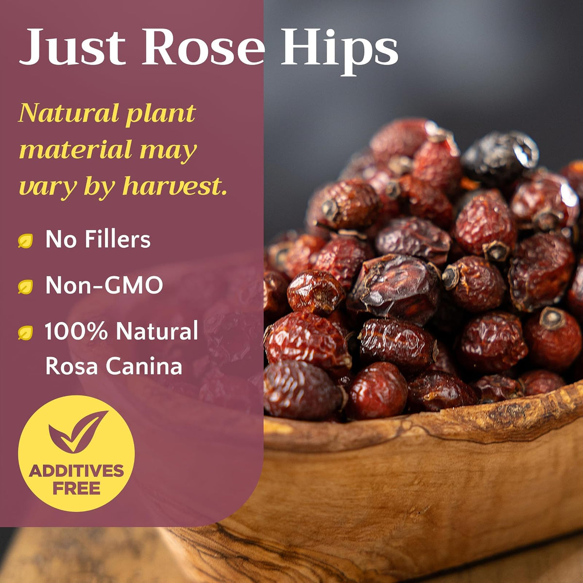 caffeine-free rose hips tea option