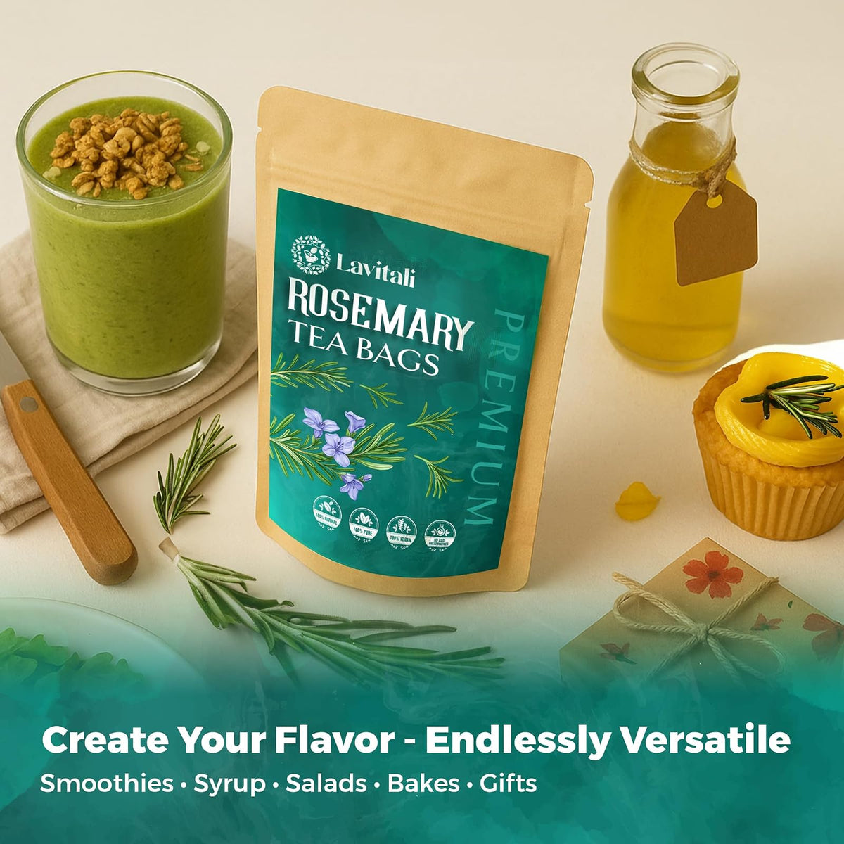 caffeine-free rosemary tea for sleep