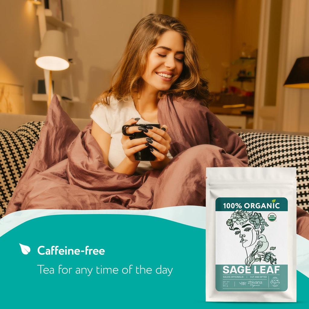 caffeine-free sage herbal infusion