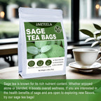 Caffeine-free sage tea for calming
