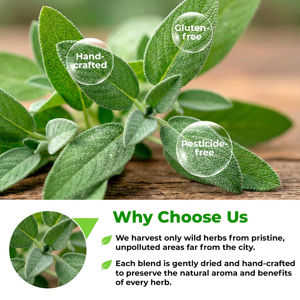 caffeine-free sage tea option