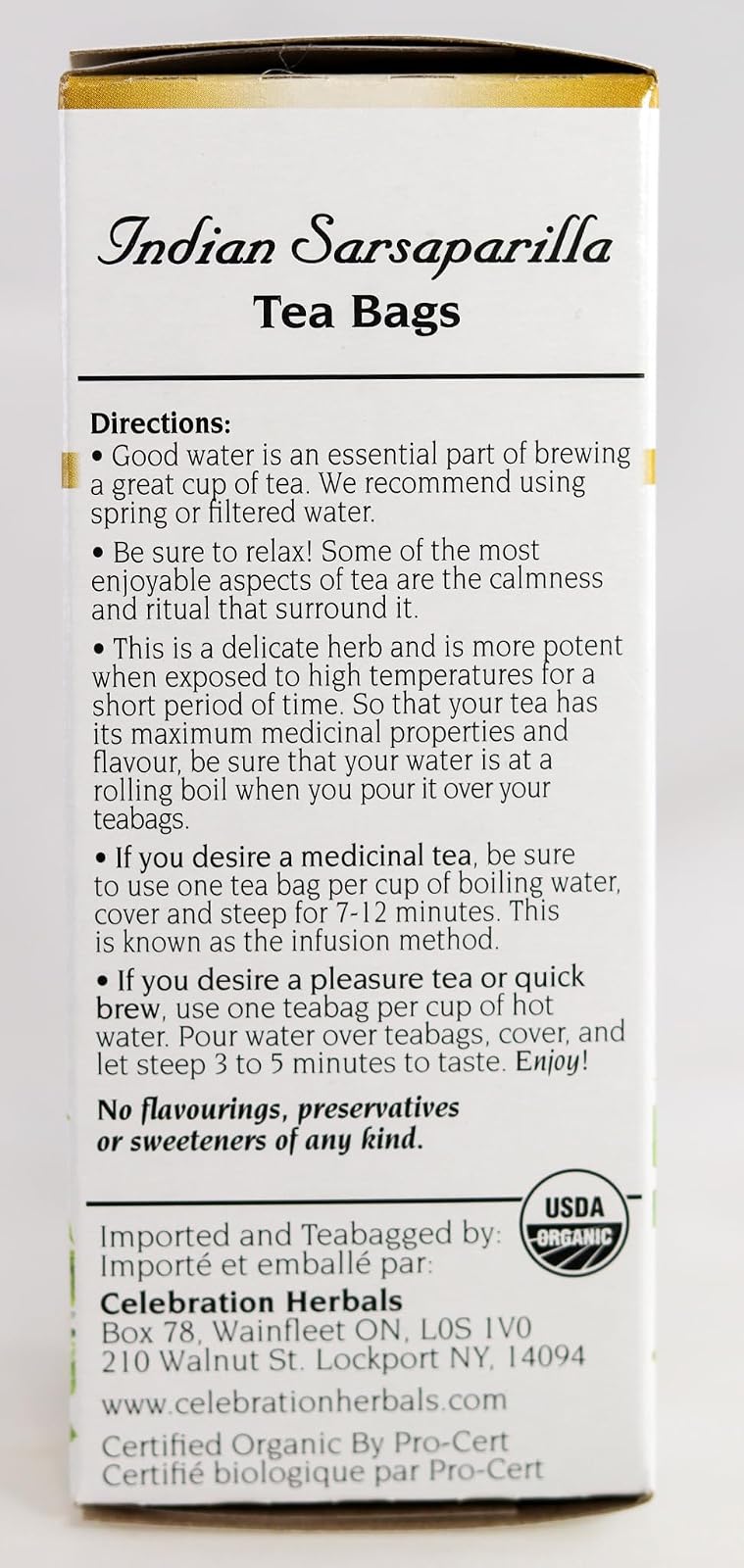 caffeine-free sarsaparilla root infusion