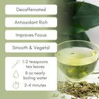 caffeine-free sencha tea for relaxation