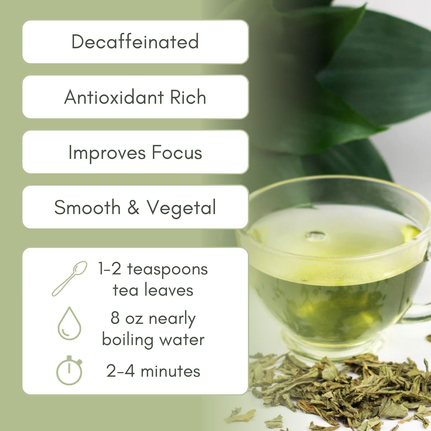 caffeine-free sencha tea for relaxation