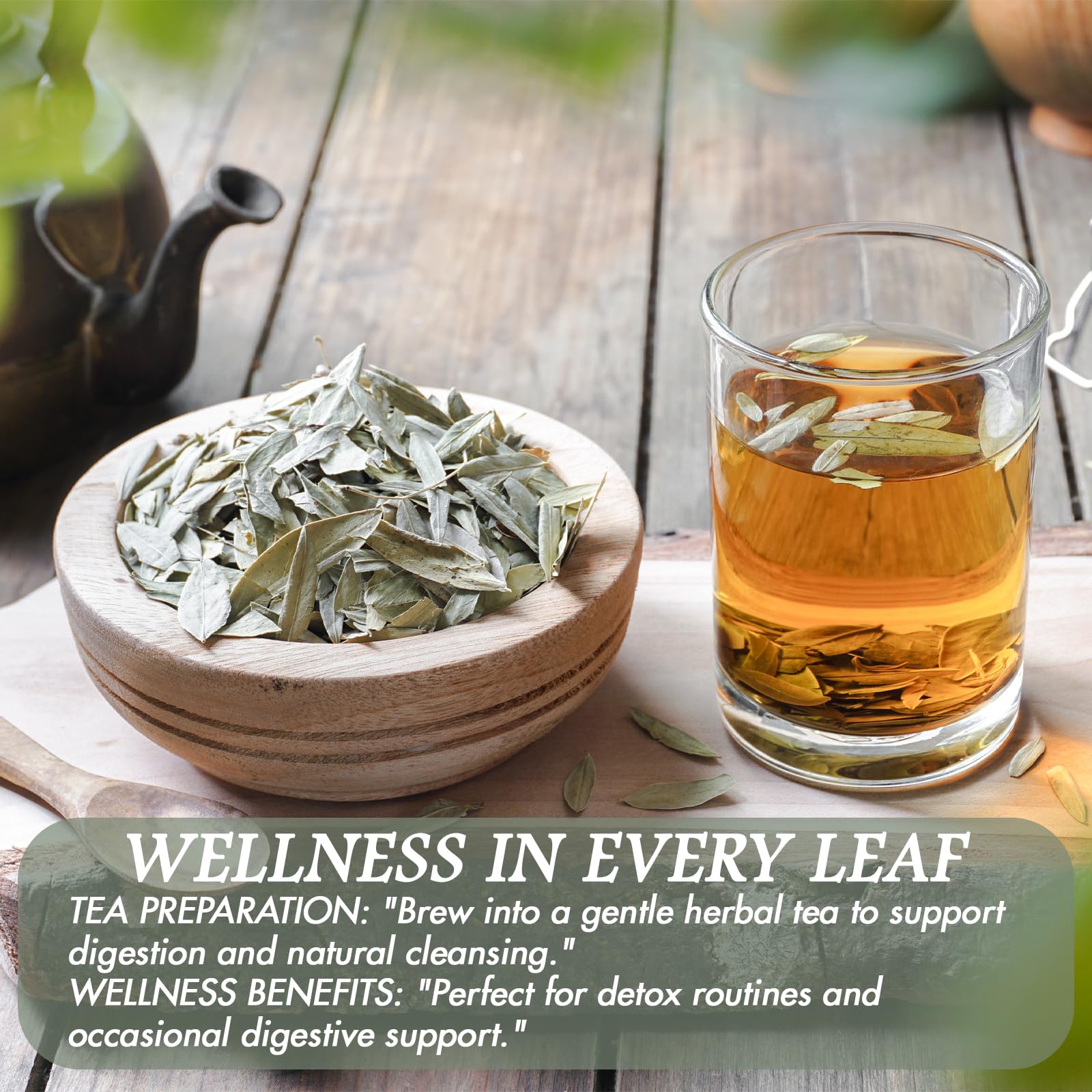 Caffeine-free senna herbal tea