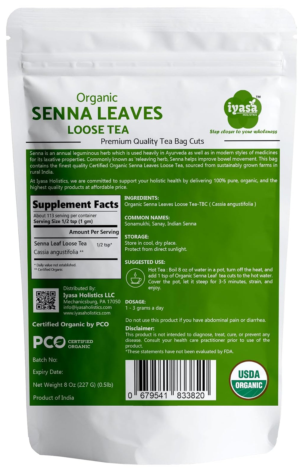 caffeine free senna tea blend