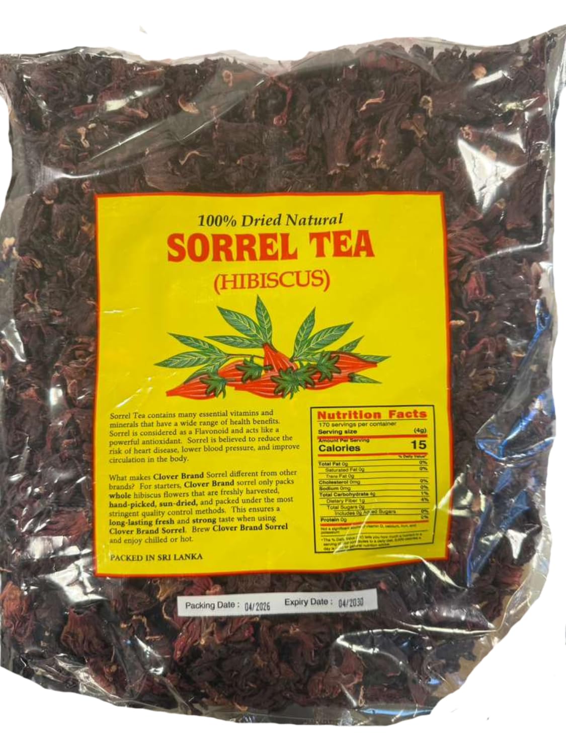 caffeine-free sorrel tea option