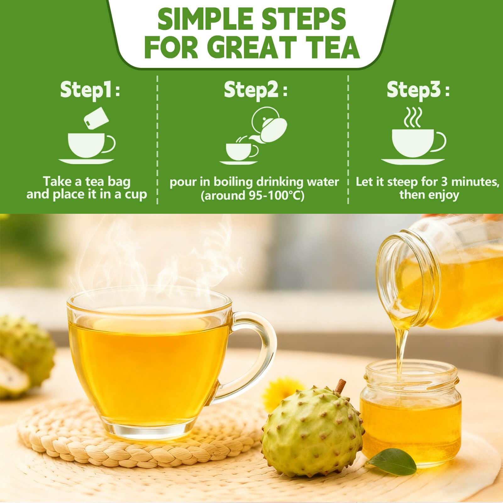 caffeine-free soursop herbal tea