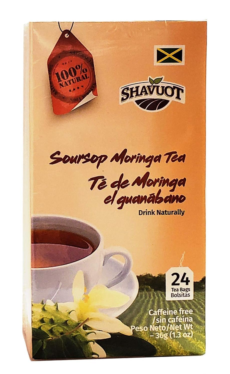 caffeine-free soursop moringa infusion