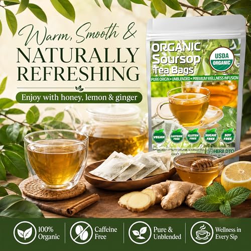 caffeine-free soursop tea bags