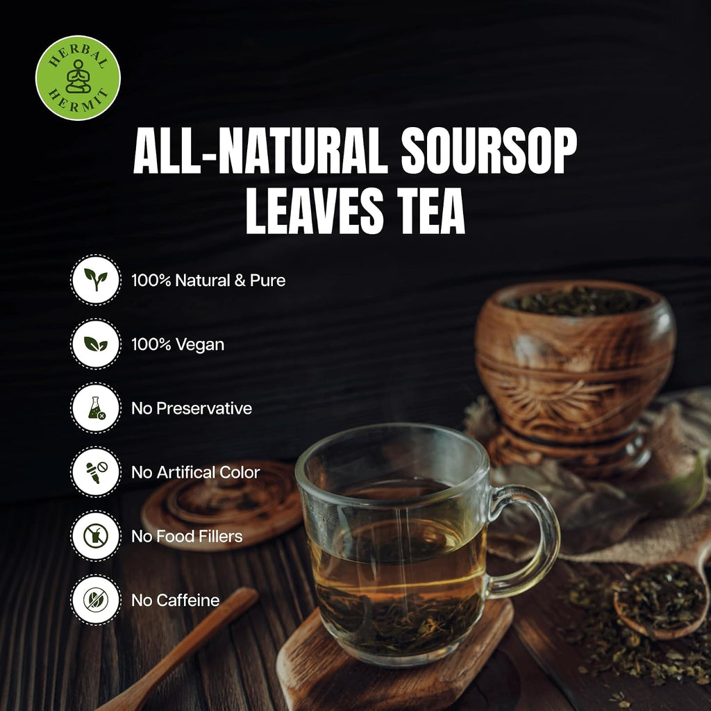 Caffeine-free Soursop tea for calming