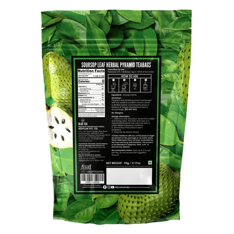 caffeine-free soursop tea option