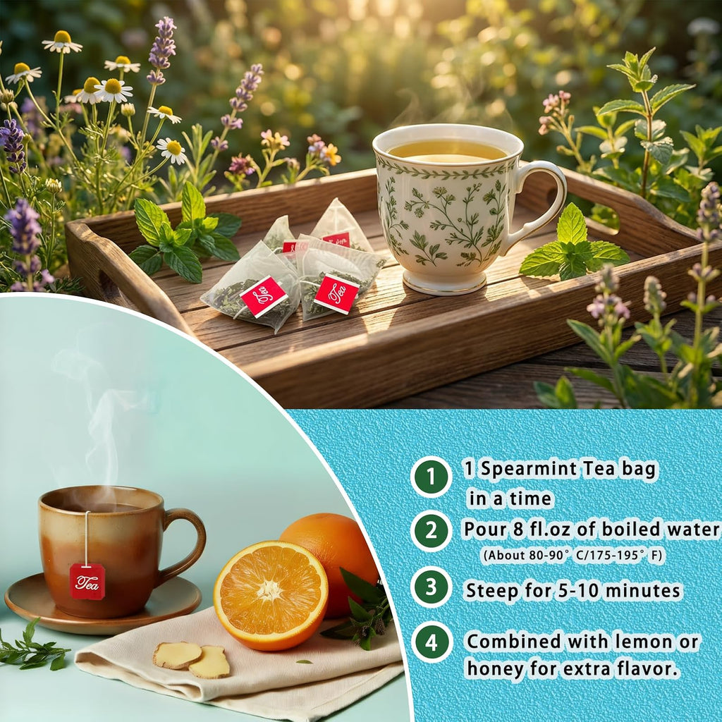 caffeine-free spearmint tea bags