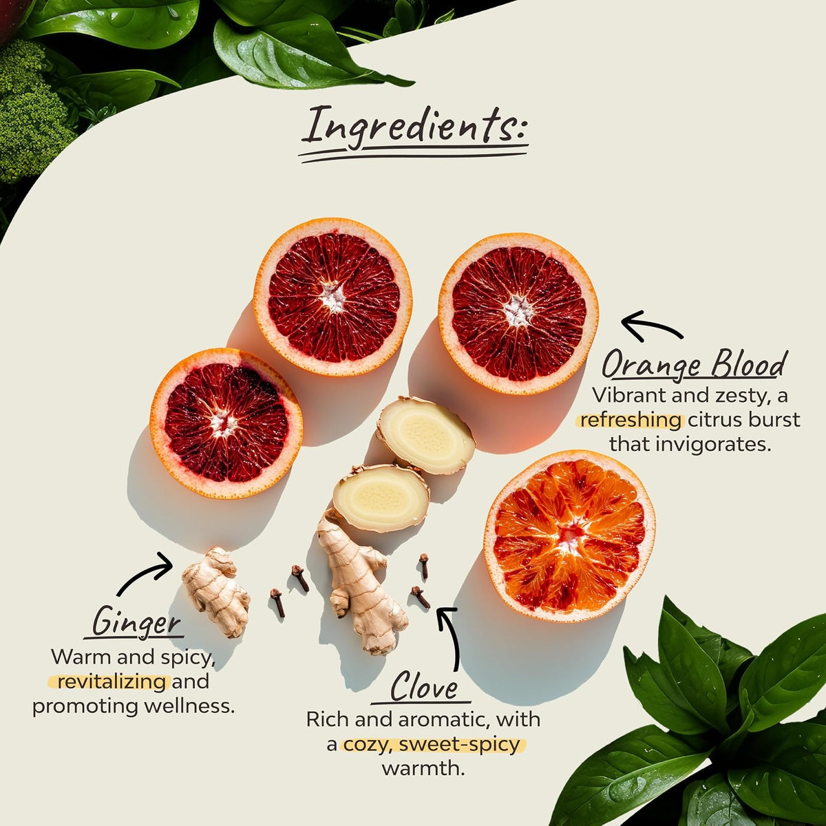 caffeine-free spicy blood orange tea
