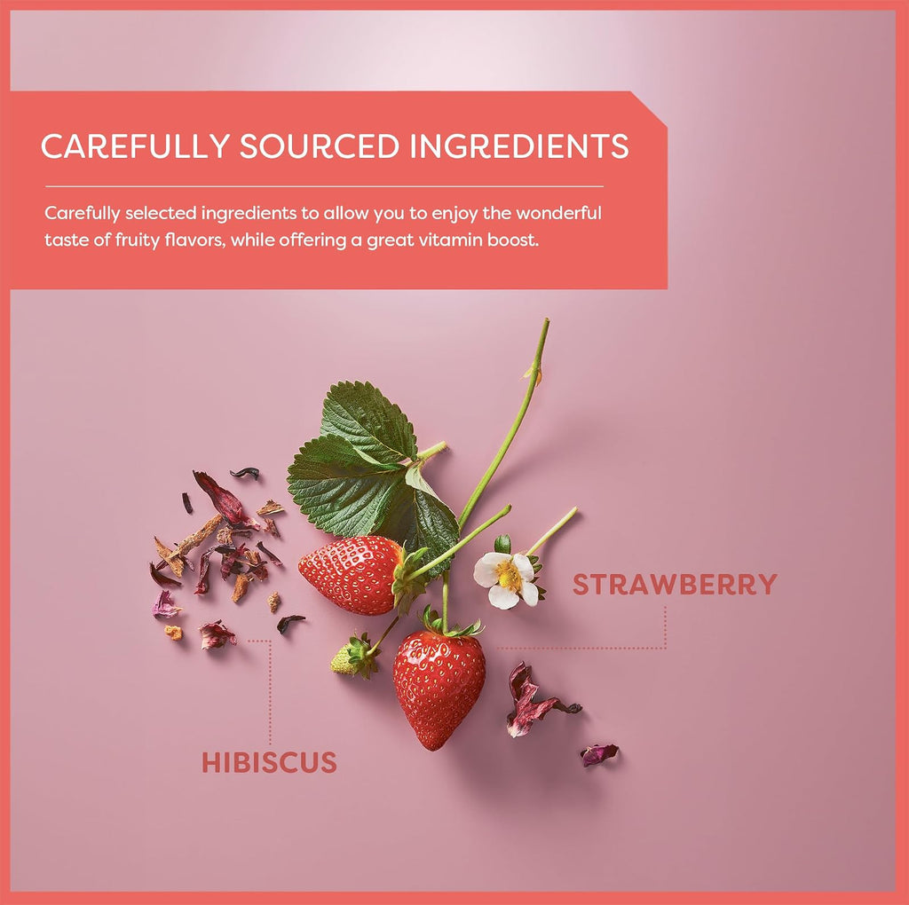 caffeine-free strawberry herbal tea blend