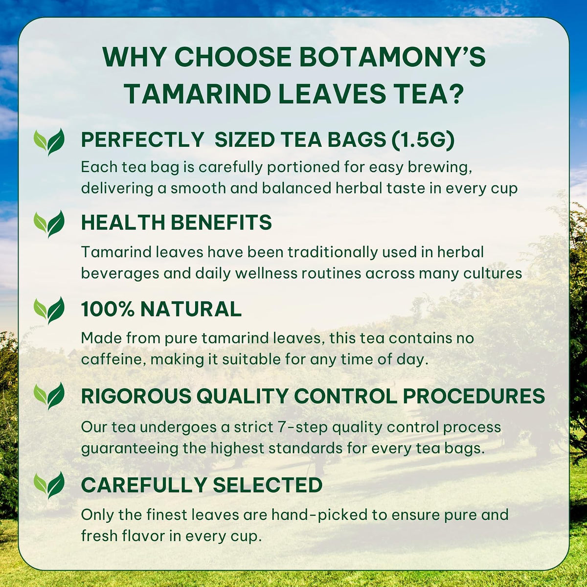 caffeine-free tamarind tea blend
