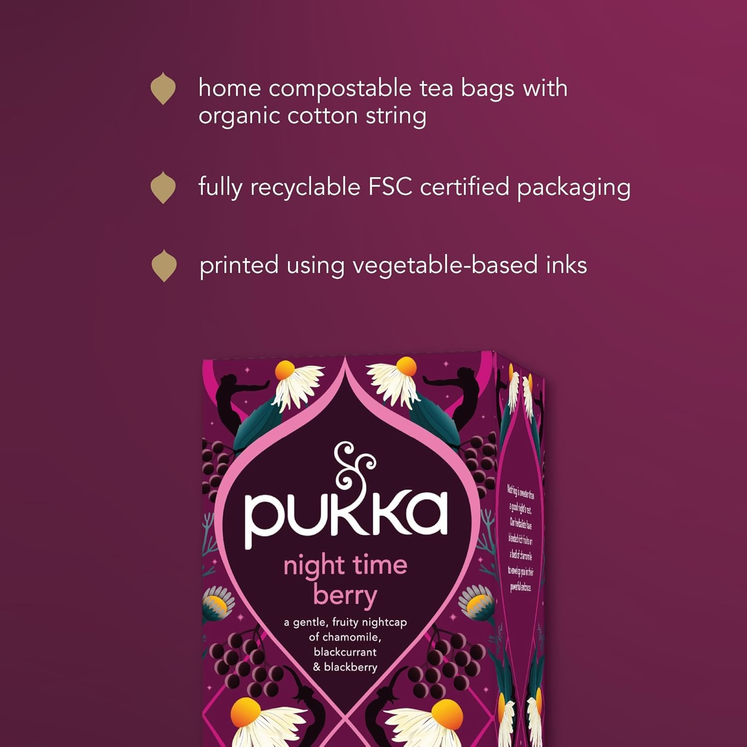 Caffeine-free tea for bedtime routine