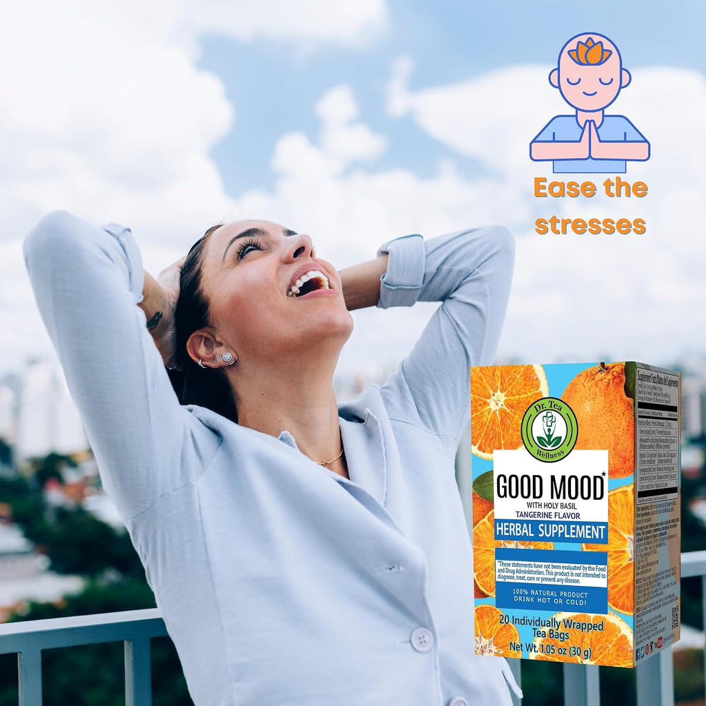 Caffeine-free tea for stress relief