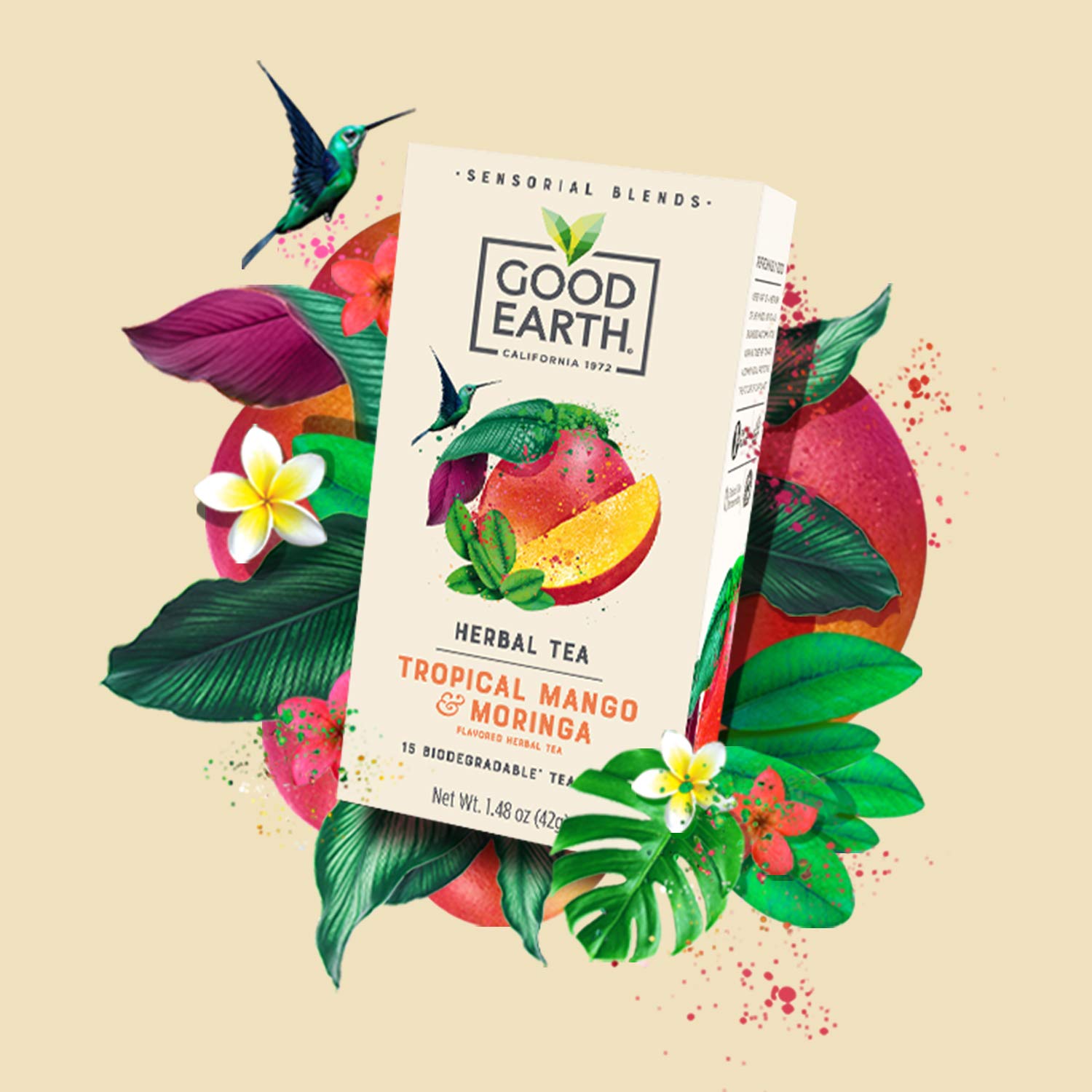 caffeine-free tropical mango infusion