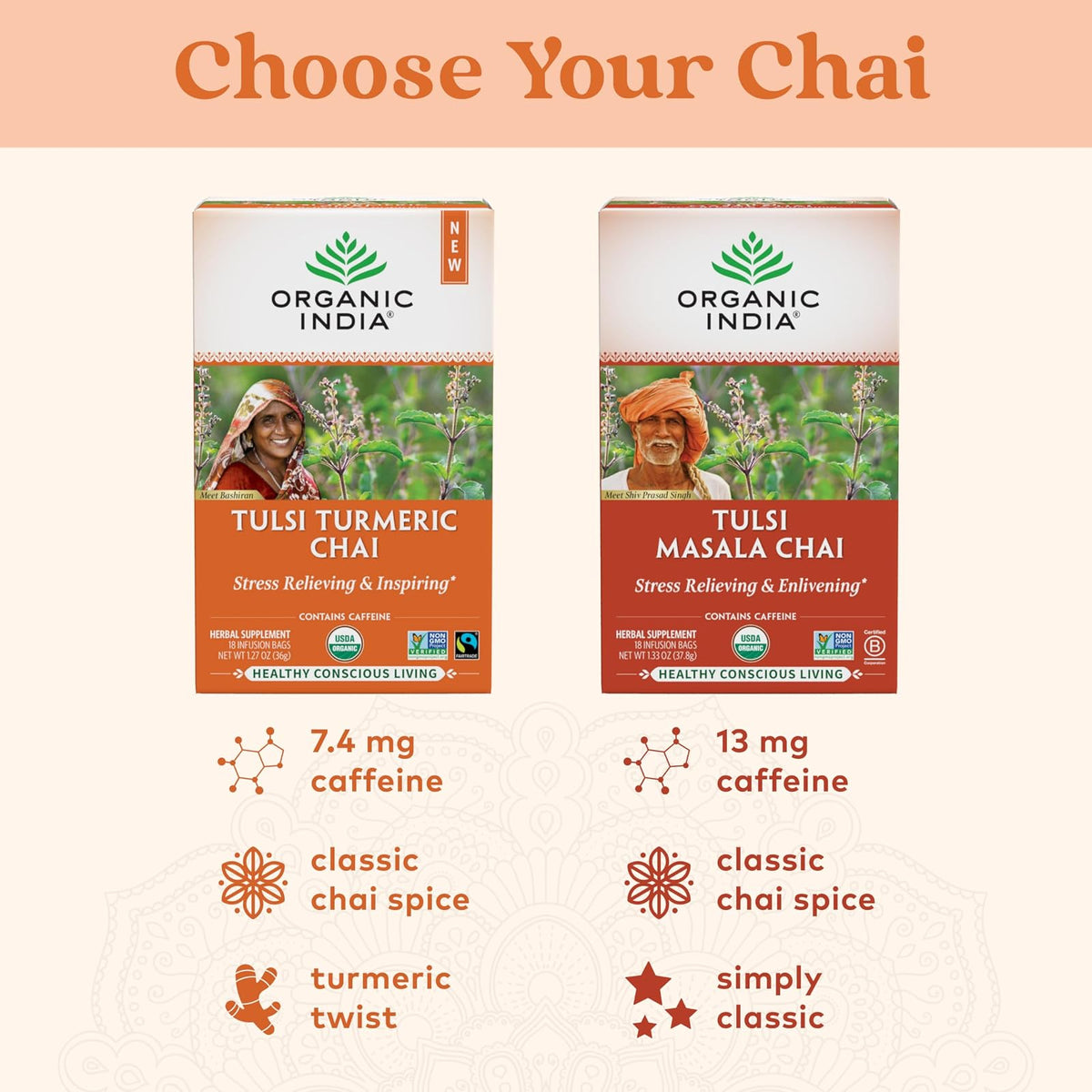 caffeine-free tulsi chai infusion