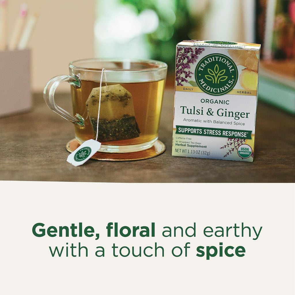 caffeine-free tulsi ginger tea