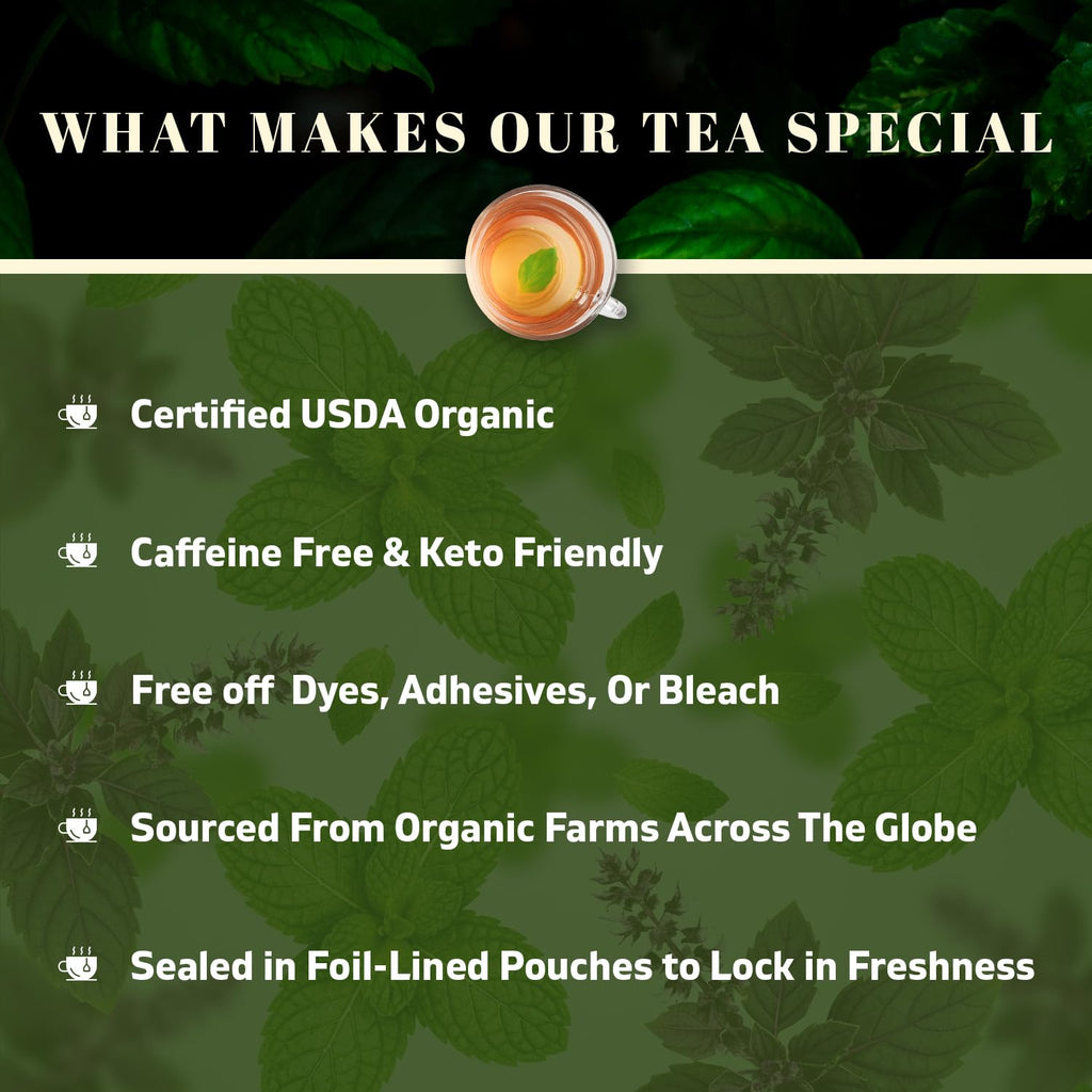 caffeine-free tulsi mint infusion