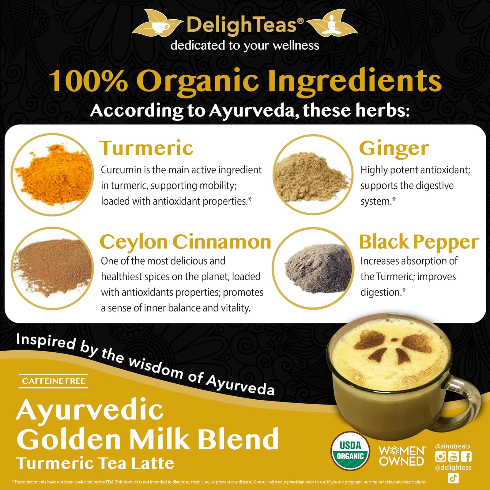 caffeine-free turmeric drink option