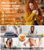 Caffeine-free turmeric ginger cinnamon tea