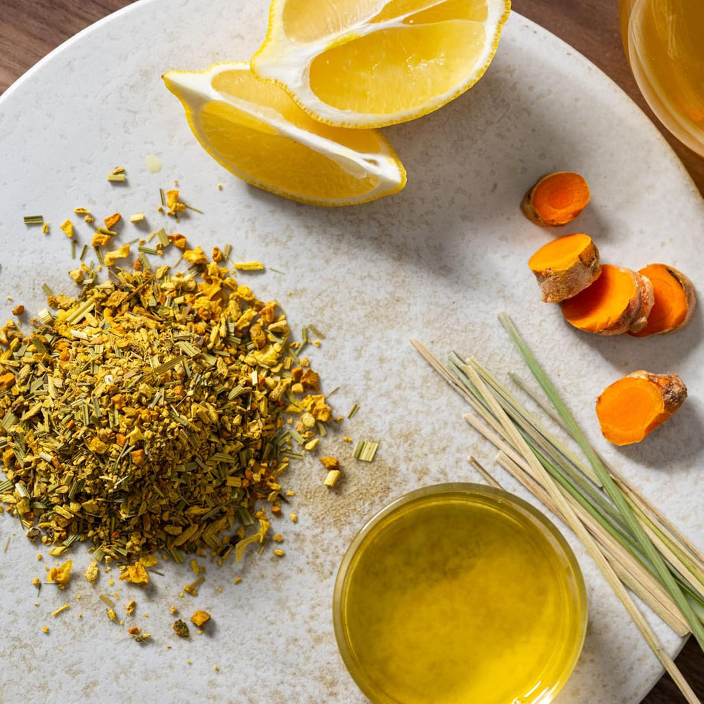 caffeine-free turmeric ginger infusion