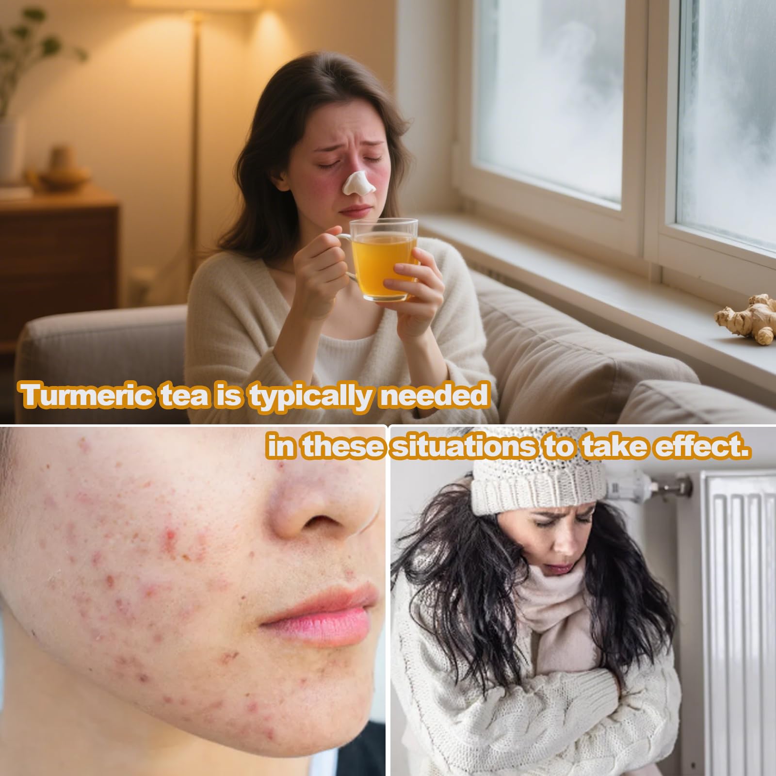 caffeine-free turmeric ginger infusion