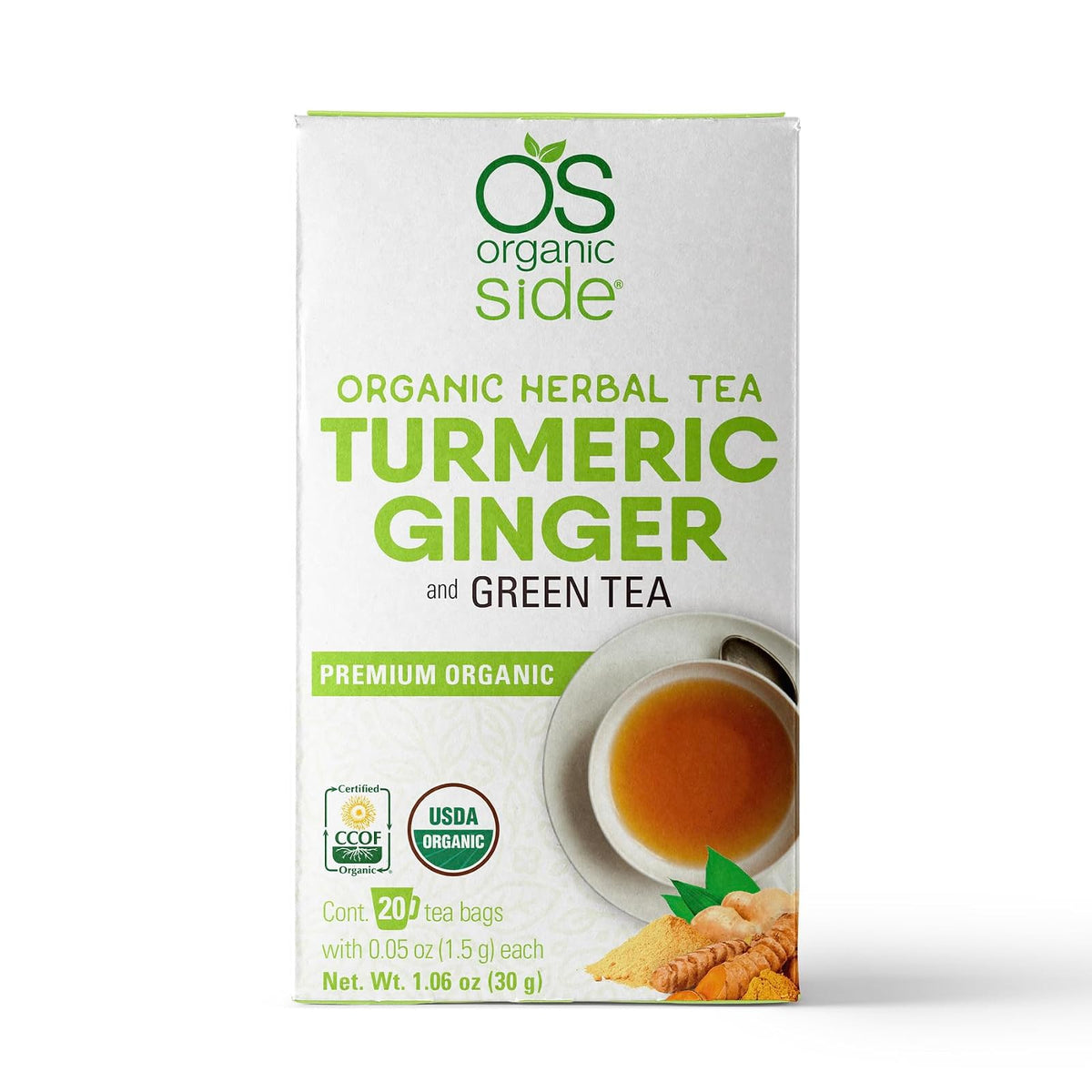 caffeine-free turmeric ginger infusion