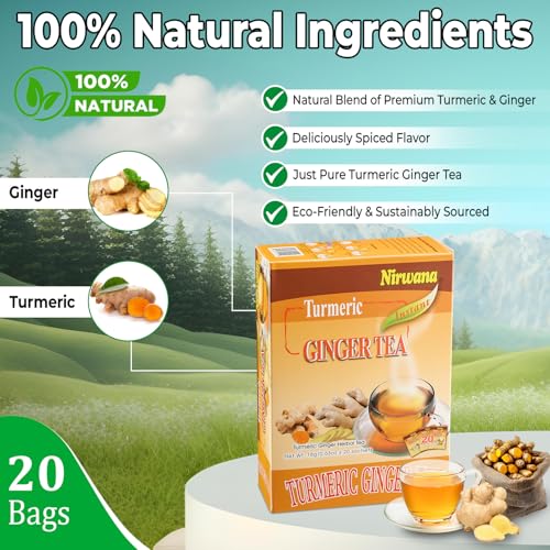 caffeine-free turmeric ginger infusion