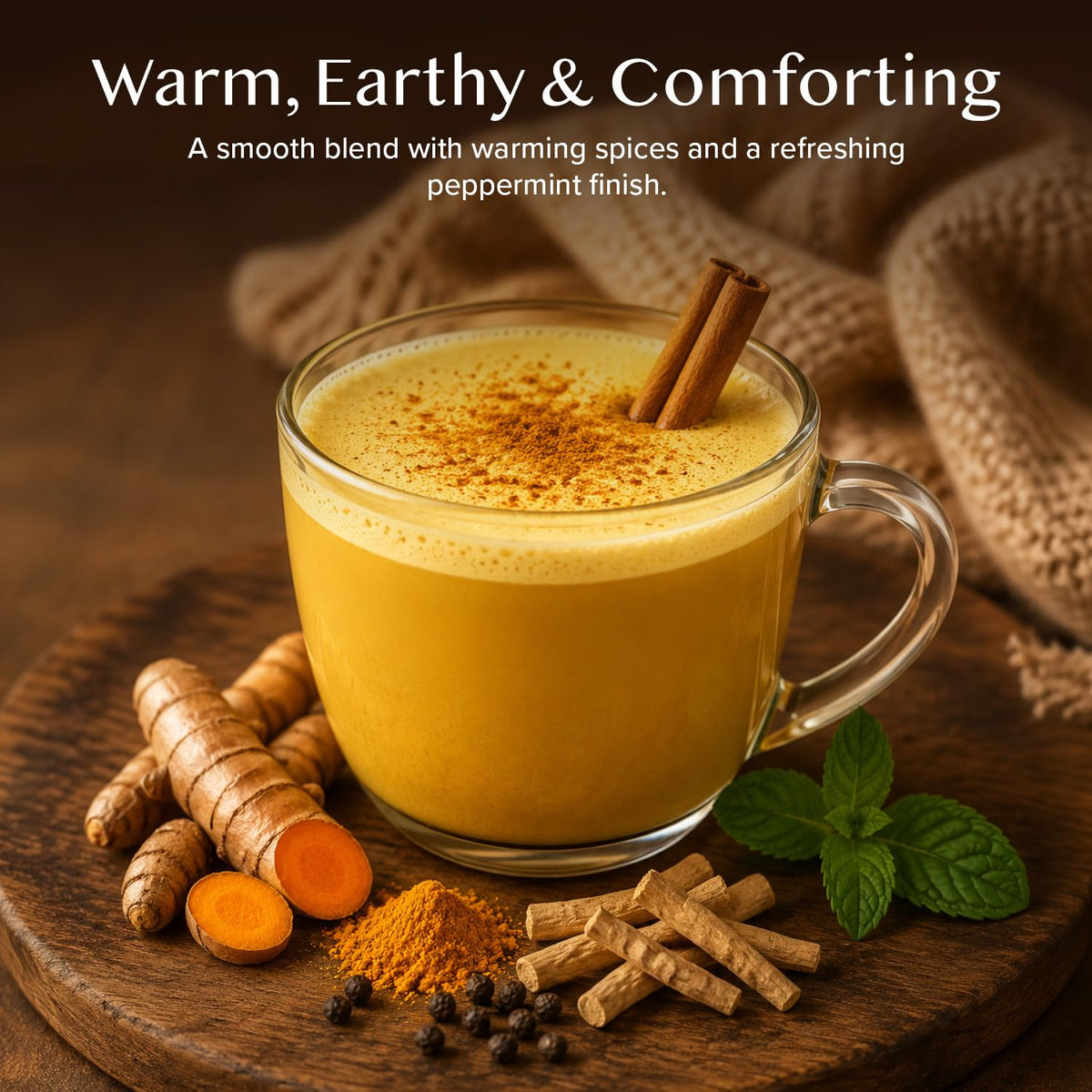 caffeine-free turmeric tea for relaxation