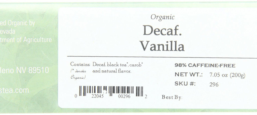 caffeine-free vanilla tea for all day