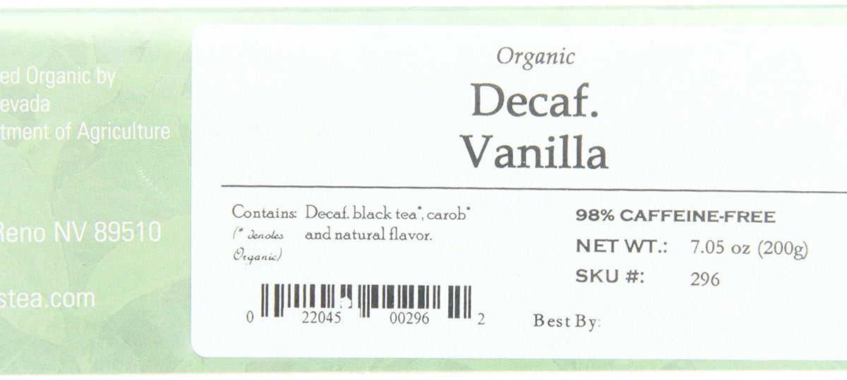 caffeine-free vanilla tea for all day