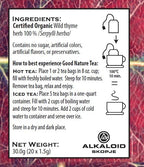 caffeine-free wild thyme herbal infusion