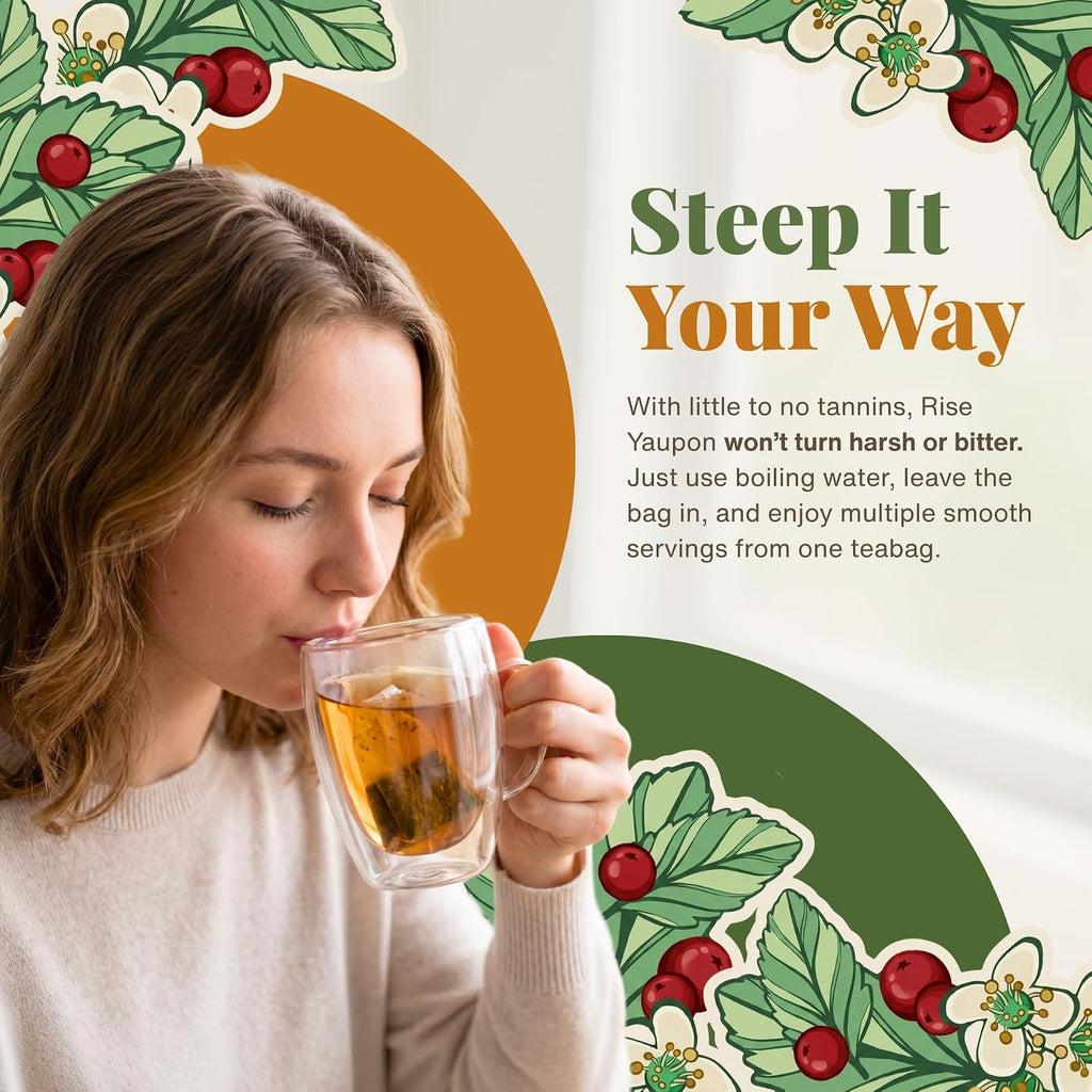 caffeine-free Yaupon tea experience