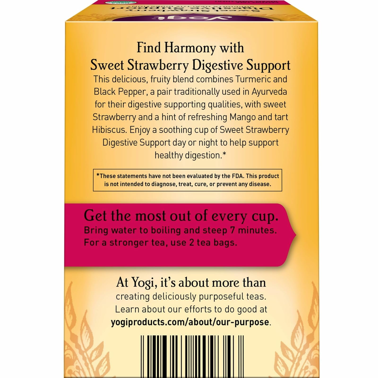 caffeine-free Yogi herbal tea