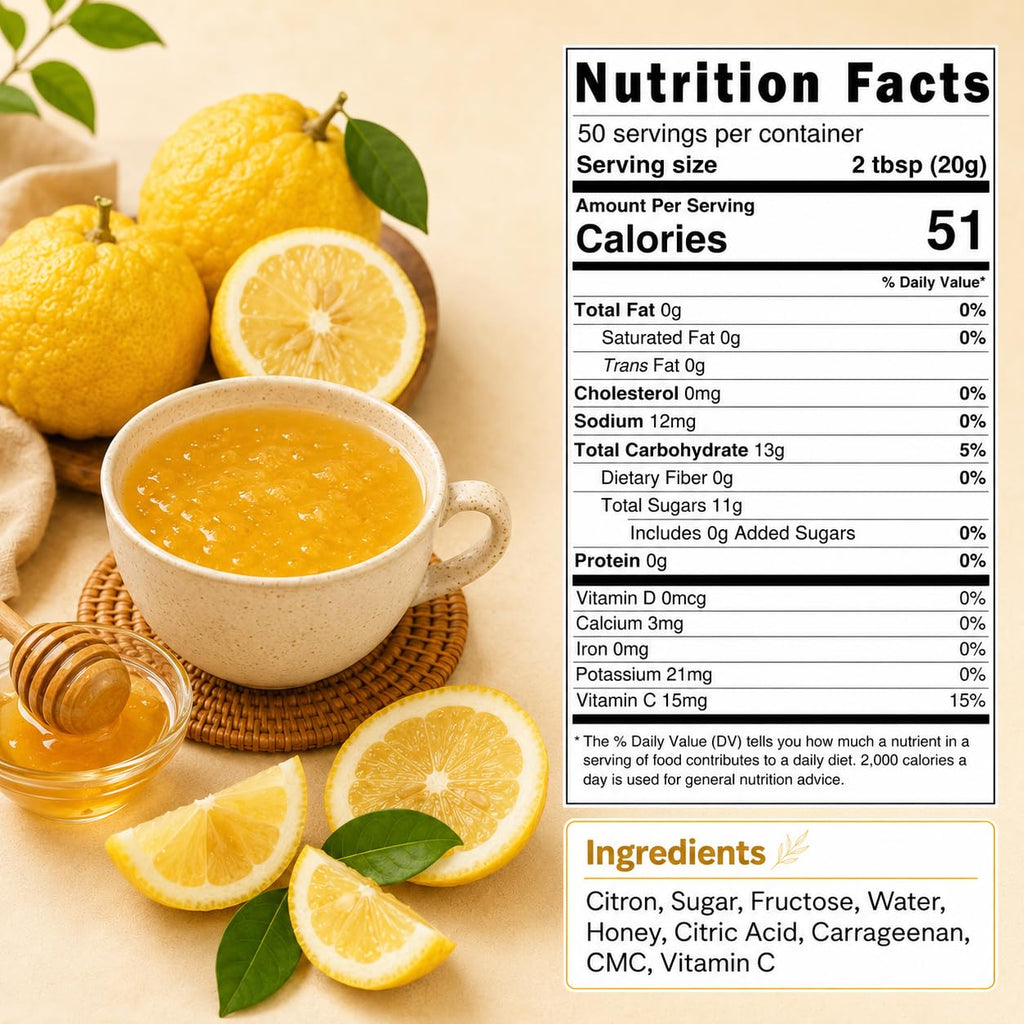 caffeine free Yuzu Citron tea