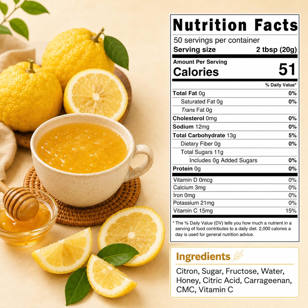 caffeine free Yuzu Citron tea