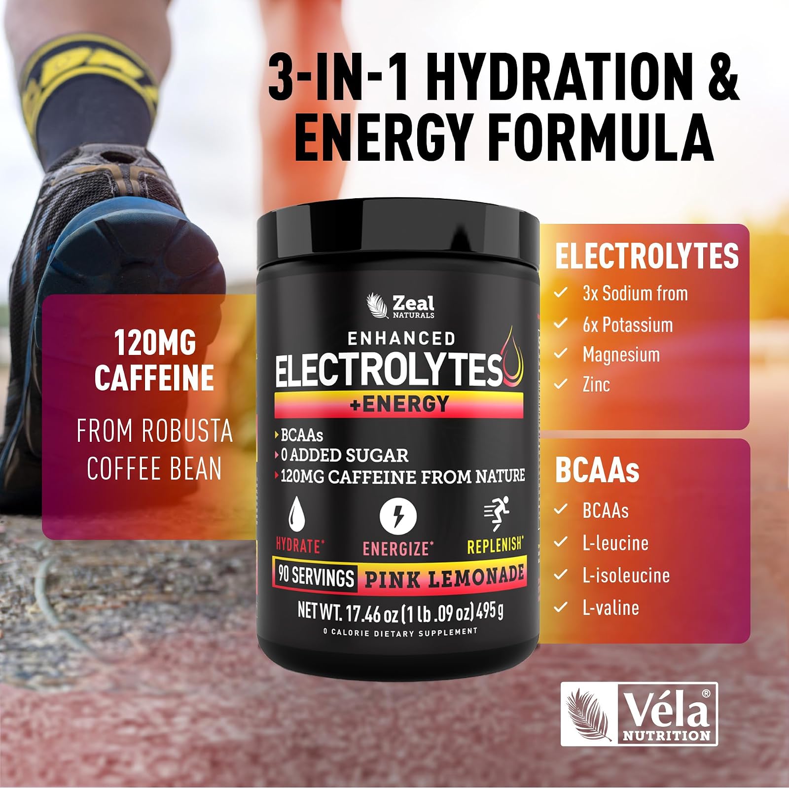 caffeine-infused electrolyte powder benefits