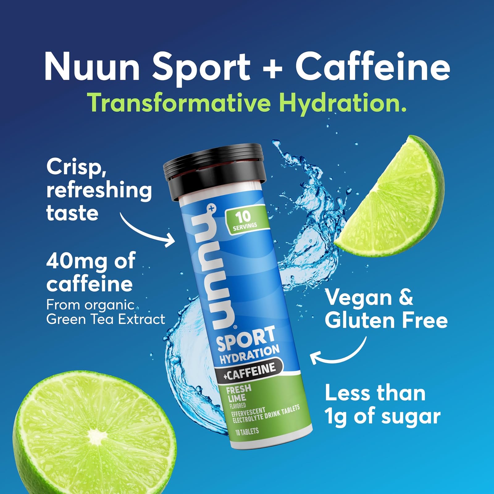 Caffeine-infused electrolyte tablets pack