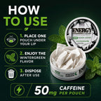 Caffeine infused endurance pouches
