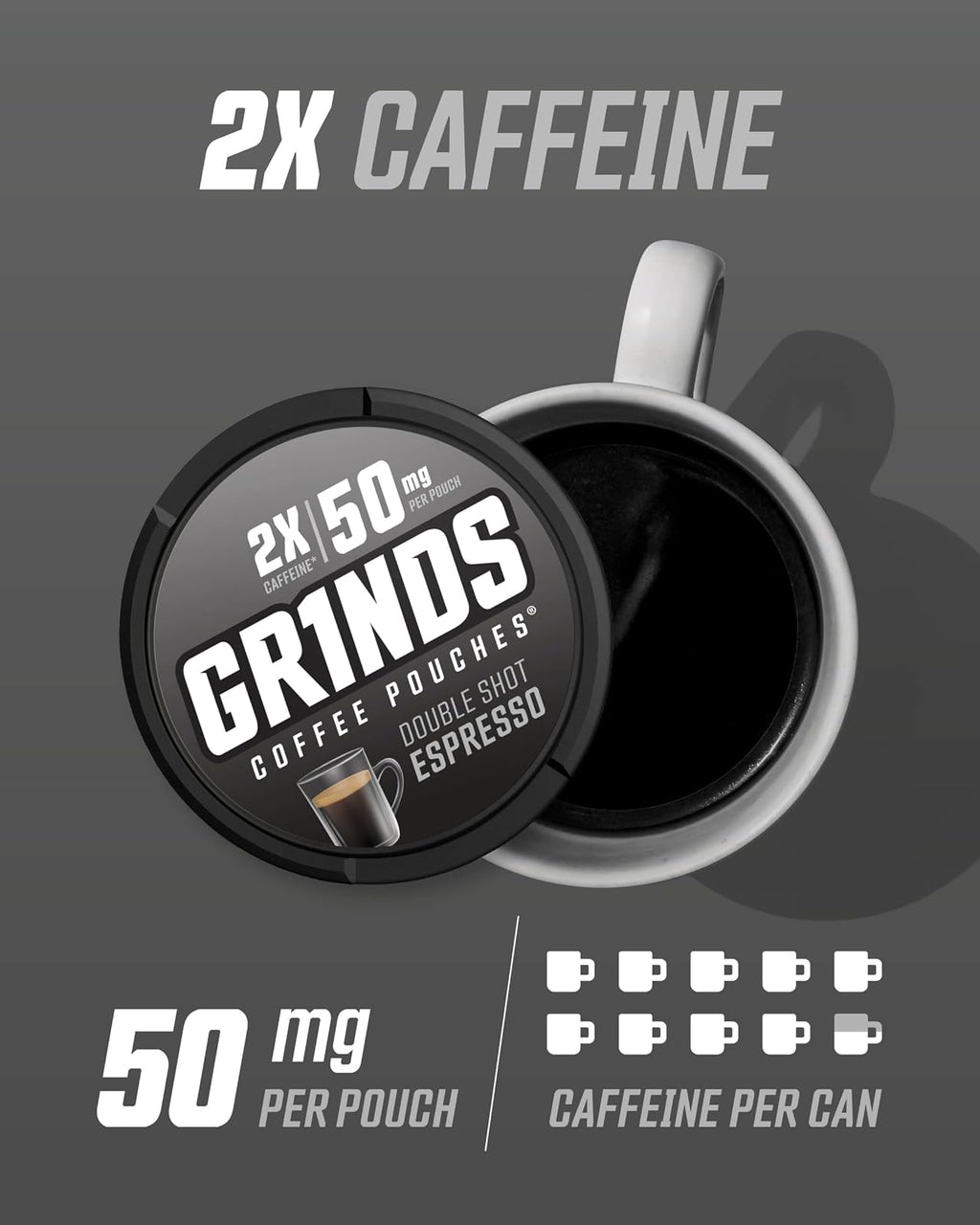 Caffeine infused multivitamins for adults